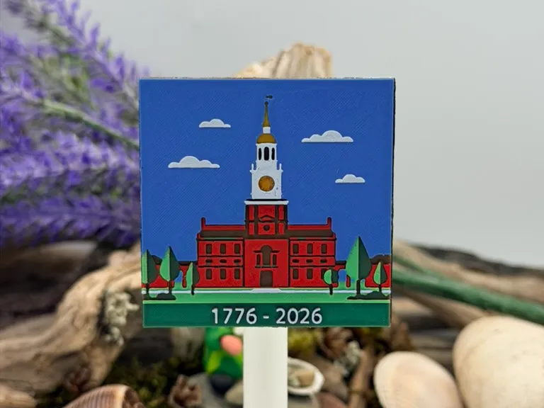 Independence Hall 1776-2026 Magnet – Amerika 250 – Kostenloses 3D ...