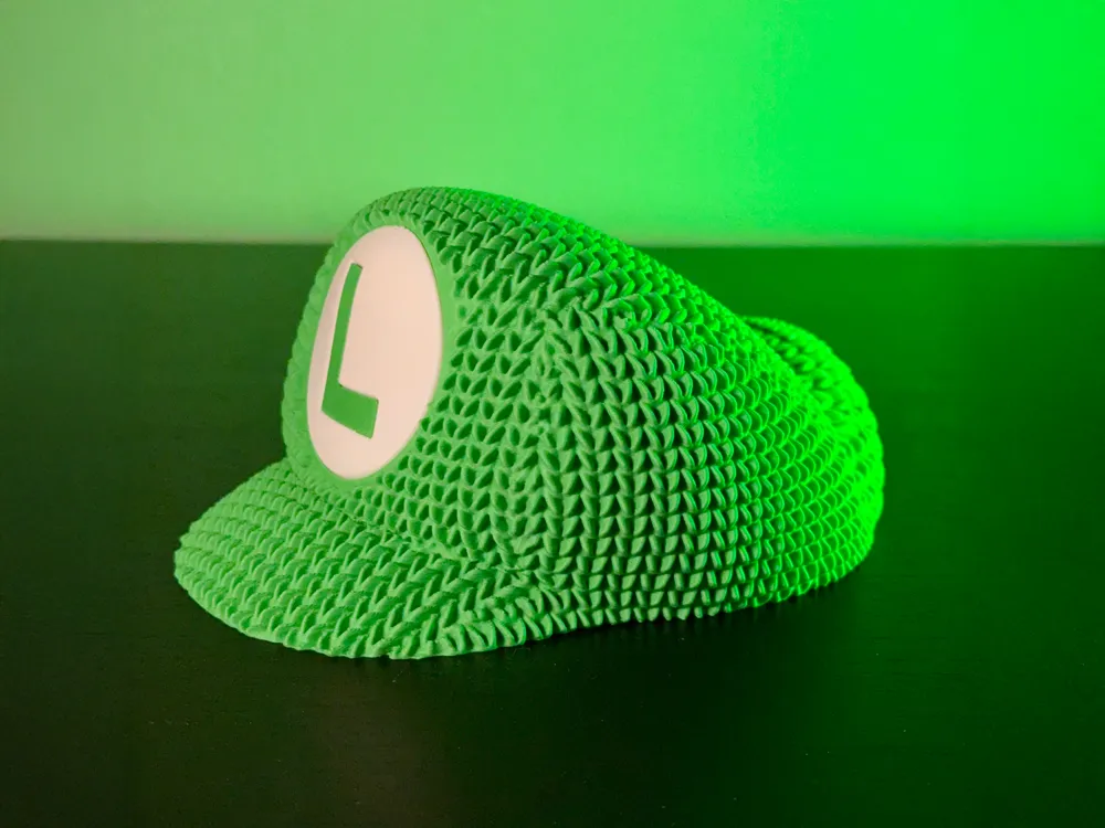Cute Knitted Luigi Cap from Super Mario by McG3D Designs MakerWorld ...
