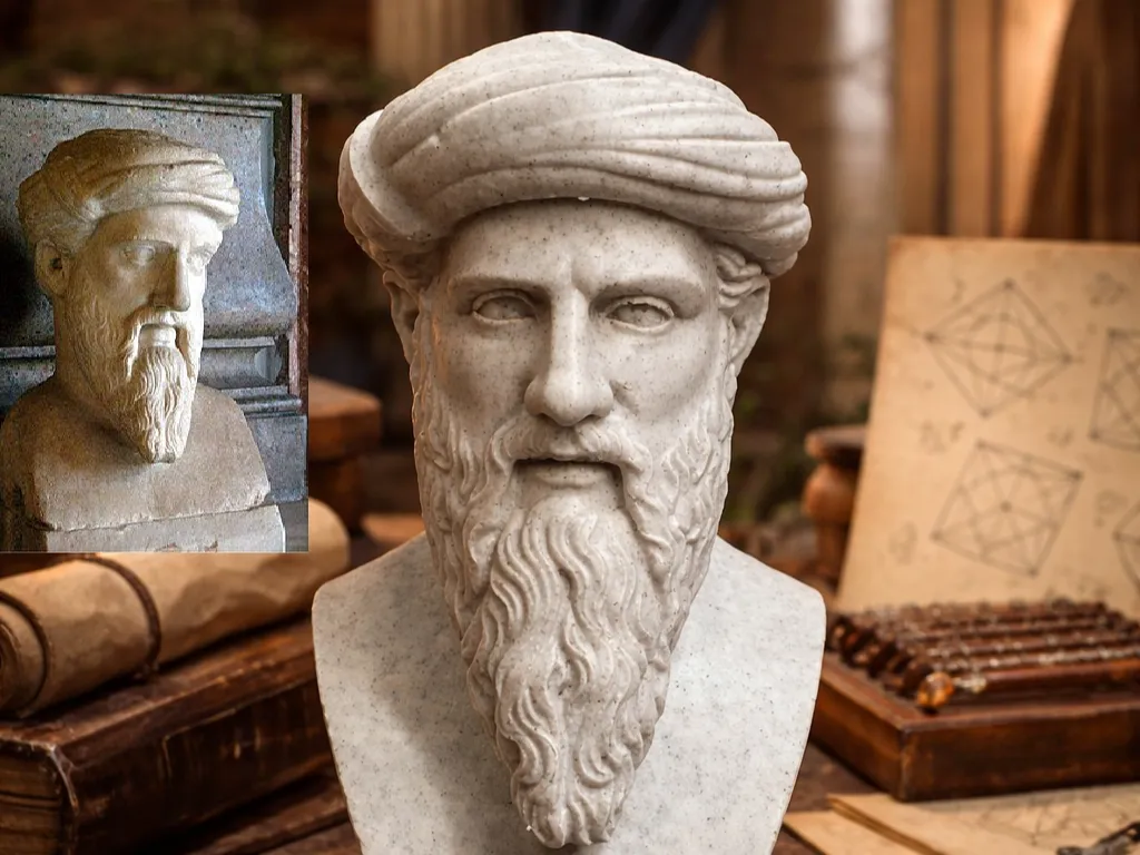 Pythagoras (Pythagoras of Samos) – Bust - Free 3D Print Model - MakerWorld