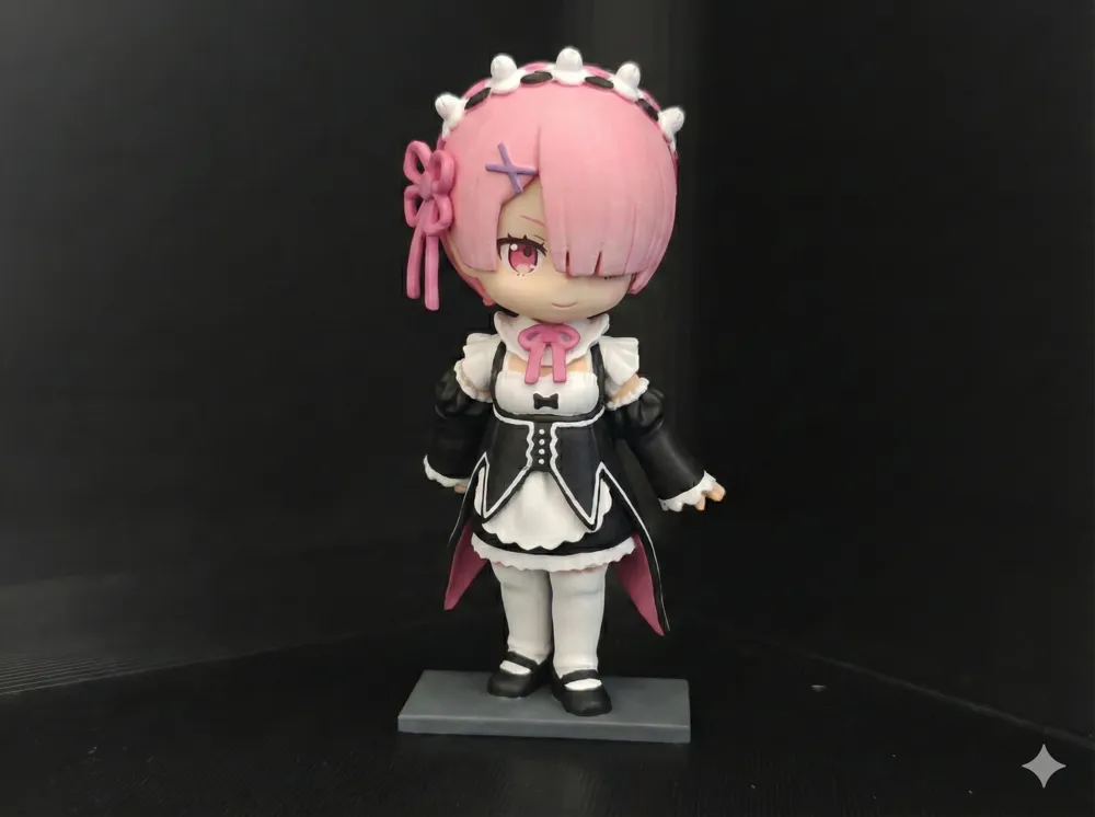 Ram Chibi Battle Maid – Re:Zero - Free 3D Print Model - MakerWorld