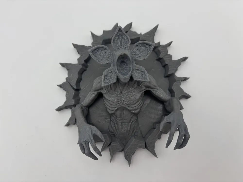 Stranger things demogorgon wall 3D art - Free 3D Print Model - MakerWorld