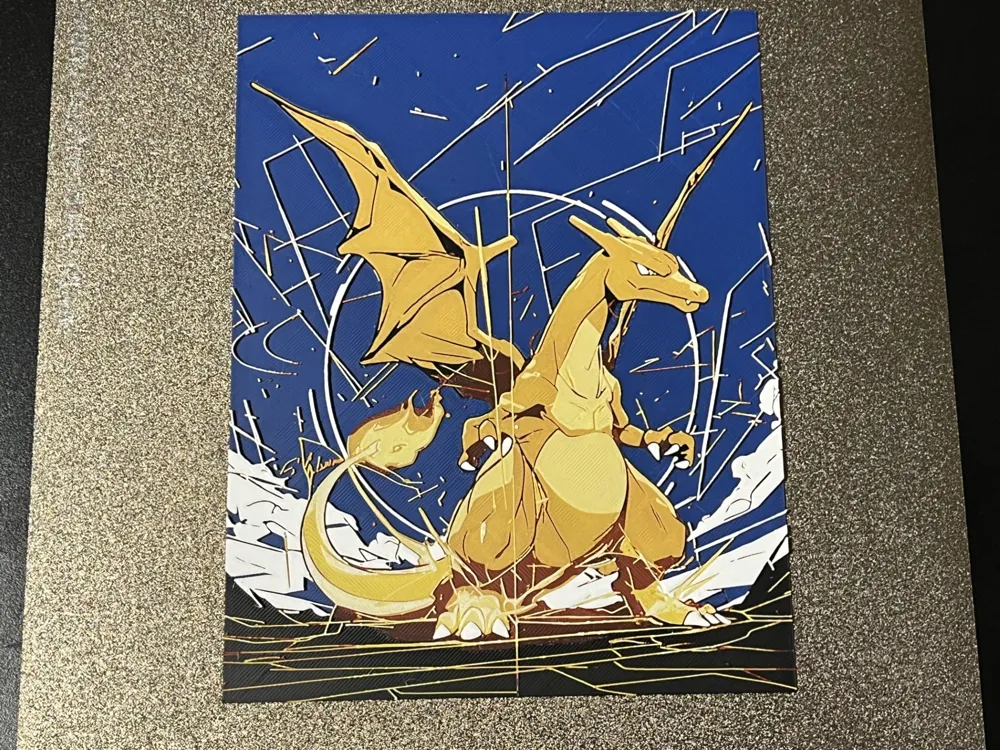 Charizard Pokemon Hueforge by FantasyZ MakerWorld: Download Free 3D Models