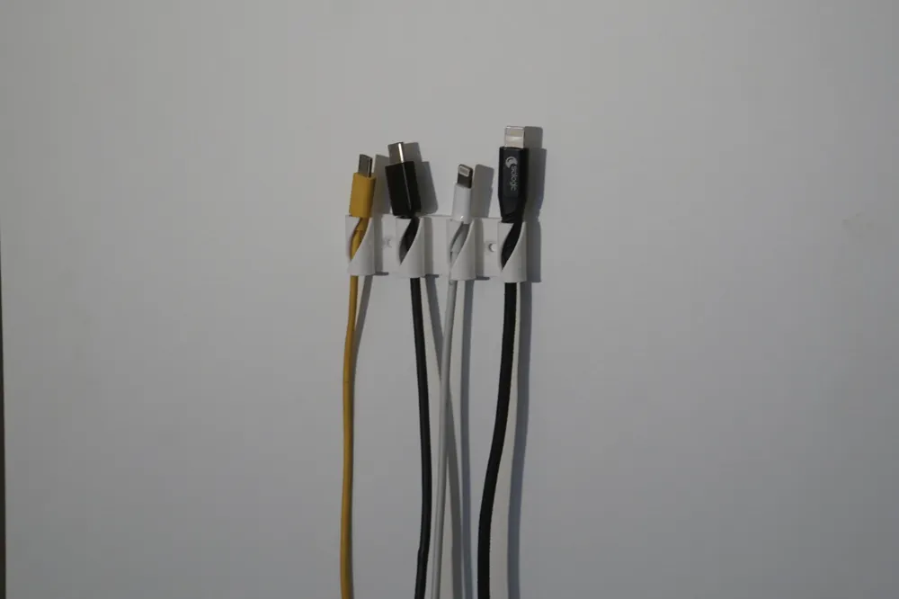 Cable Passthrough / Clip for Desk Cable Management - Free 3D Print ...