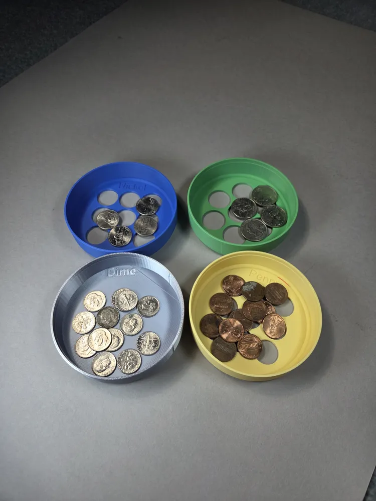 Simple US Coin Sorter - Free 3D Print Model - MakerWorld