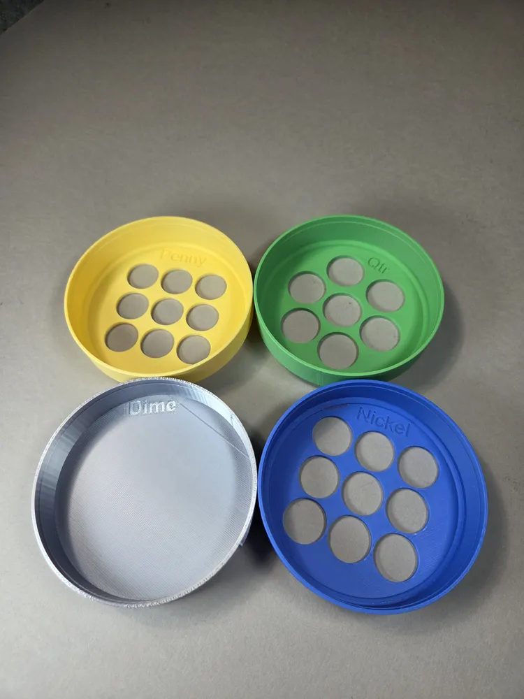 Simple US Coin Sorter - Free 3D Print Model - MakerWorld