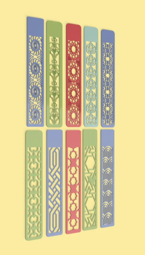 Geometric Bookmark Collection by MIPI3D - MakerWorld