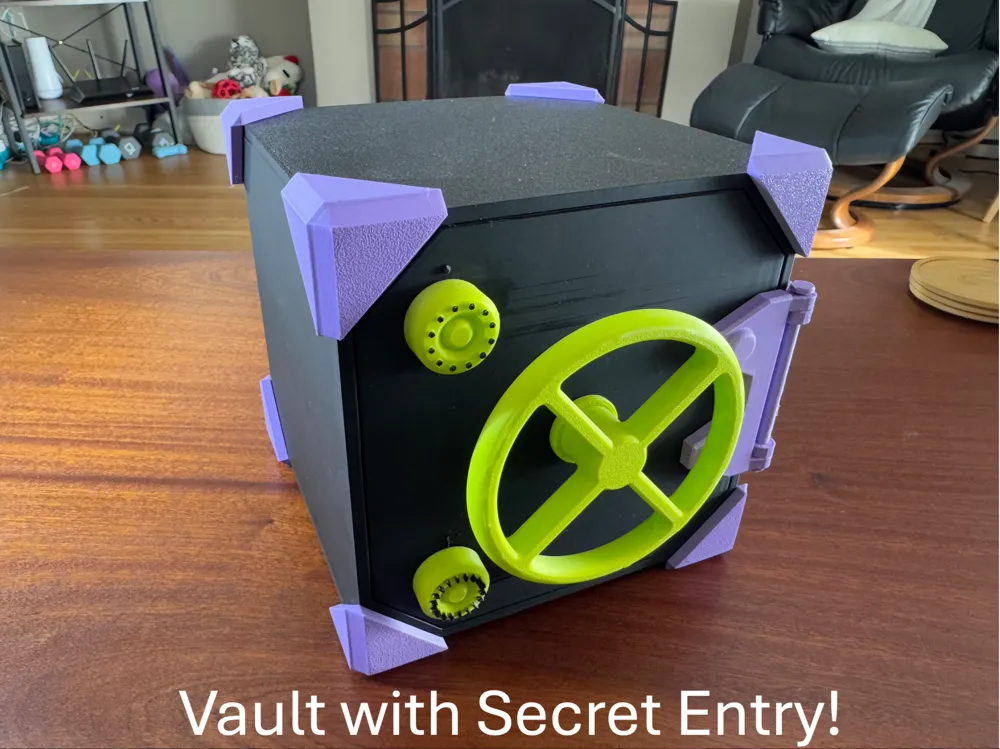 Vault with Secret Entry! - Free 3D Print Model - MakerWorld
