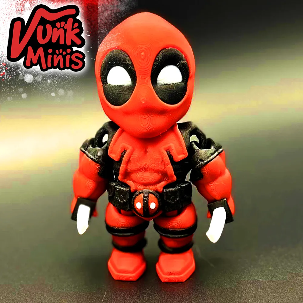 Mini Deadpool Multicolor Flexi by Vunk Flexis - MakerWorld