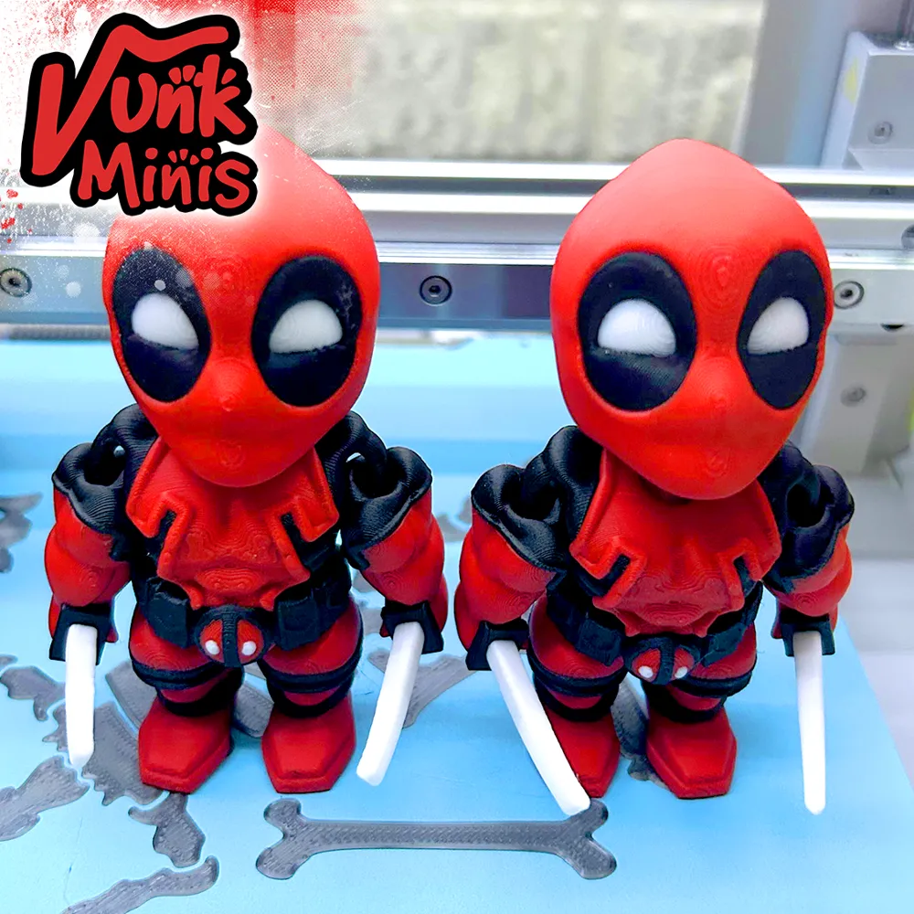 Mini Deadpool Multicolor Flexi by Vunk Flexis - MakerWorld
