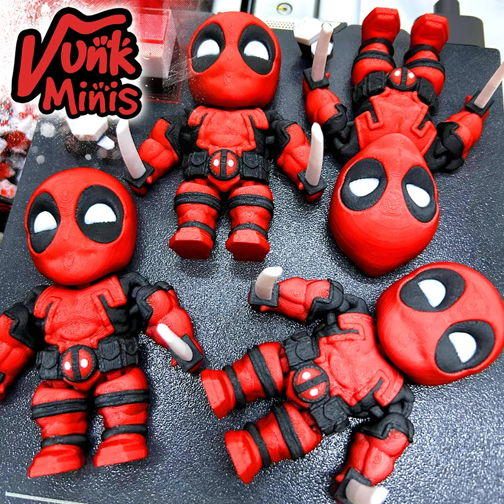 Mini Deadpool Multicolor Flexi by Vunk Flexis MakerWorld: Download Free ...