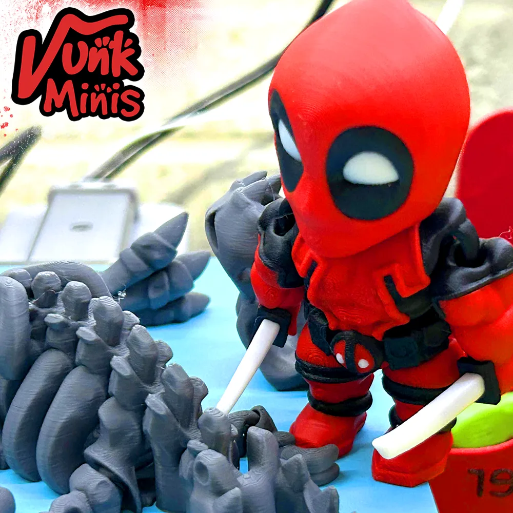 Mini Deadpool Multicolor Flexi - Free 3D Print Model - MakerWorld