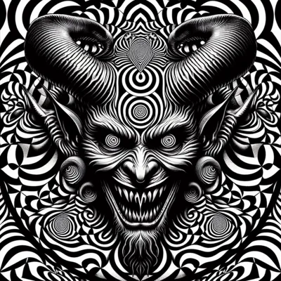 Psychedelic Demon Visual Illusion by ABUNDANT3D MakerWorld: Download ...
