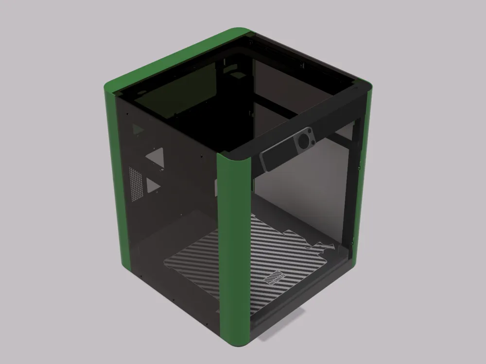 Bambu Lab P1P "Minimal" Enclosure + X1 Door - Free 3D Print Model ...
