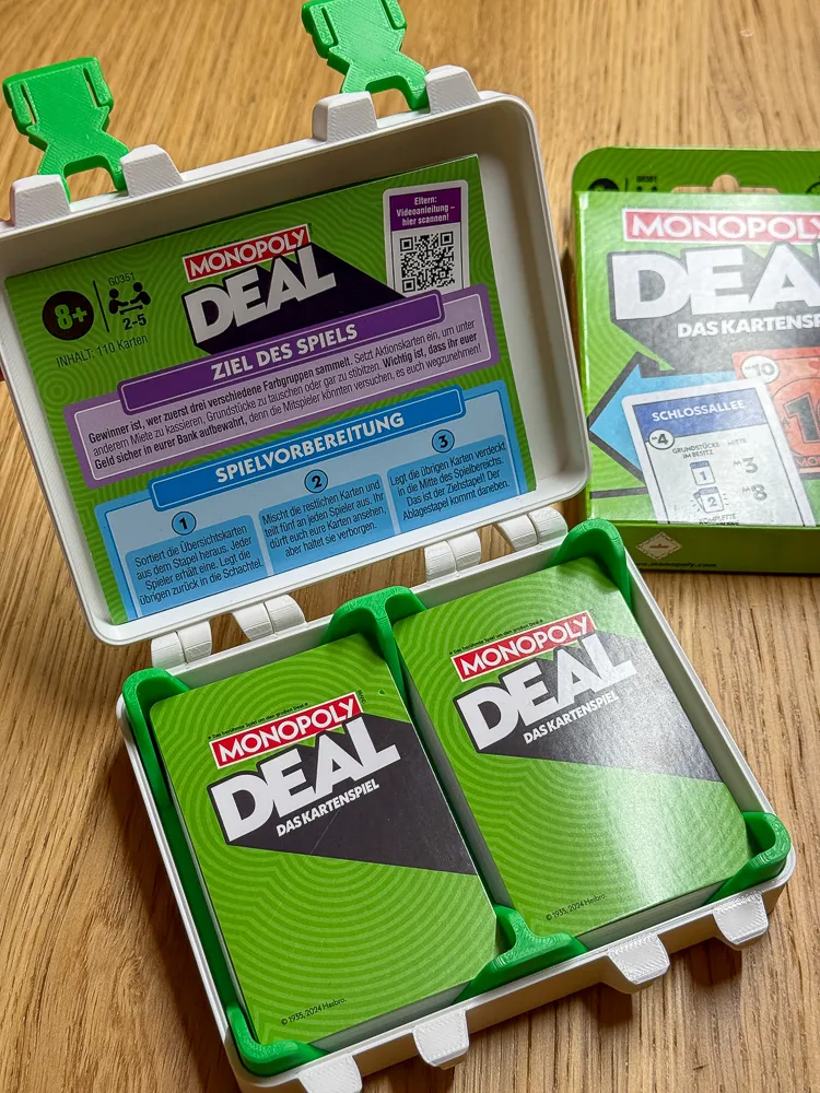 SnapLock Box for Monopoly "DEAL" Card Game - Free 3D Print Model ...