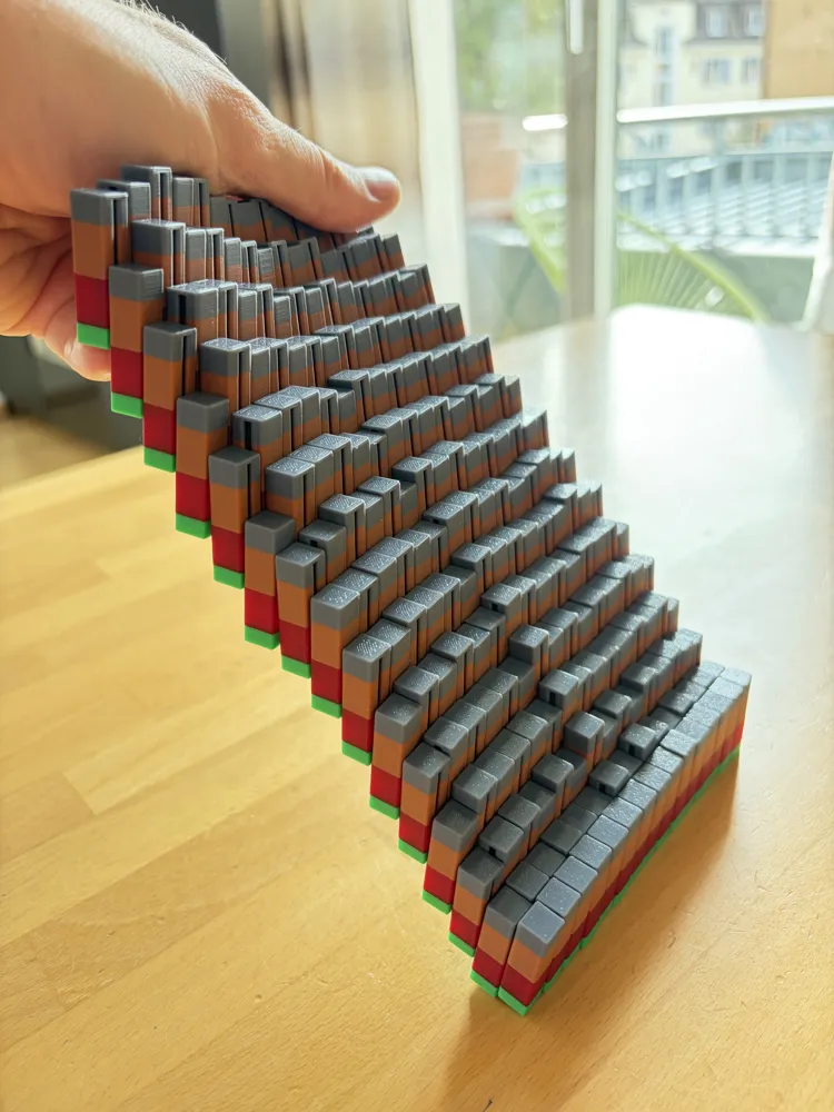 Minecraft Flexi Terrain Grid - Tight Tolerance - Free 3D Print Model ...
