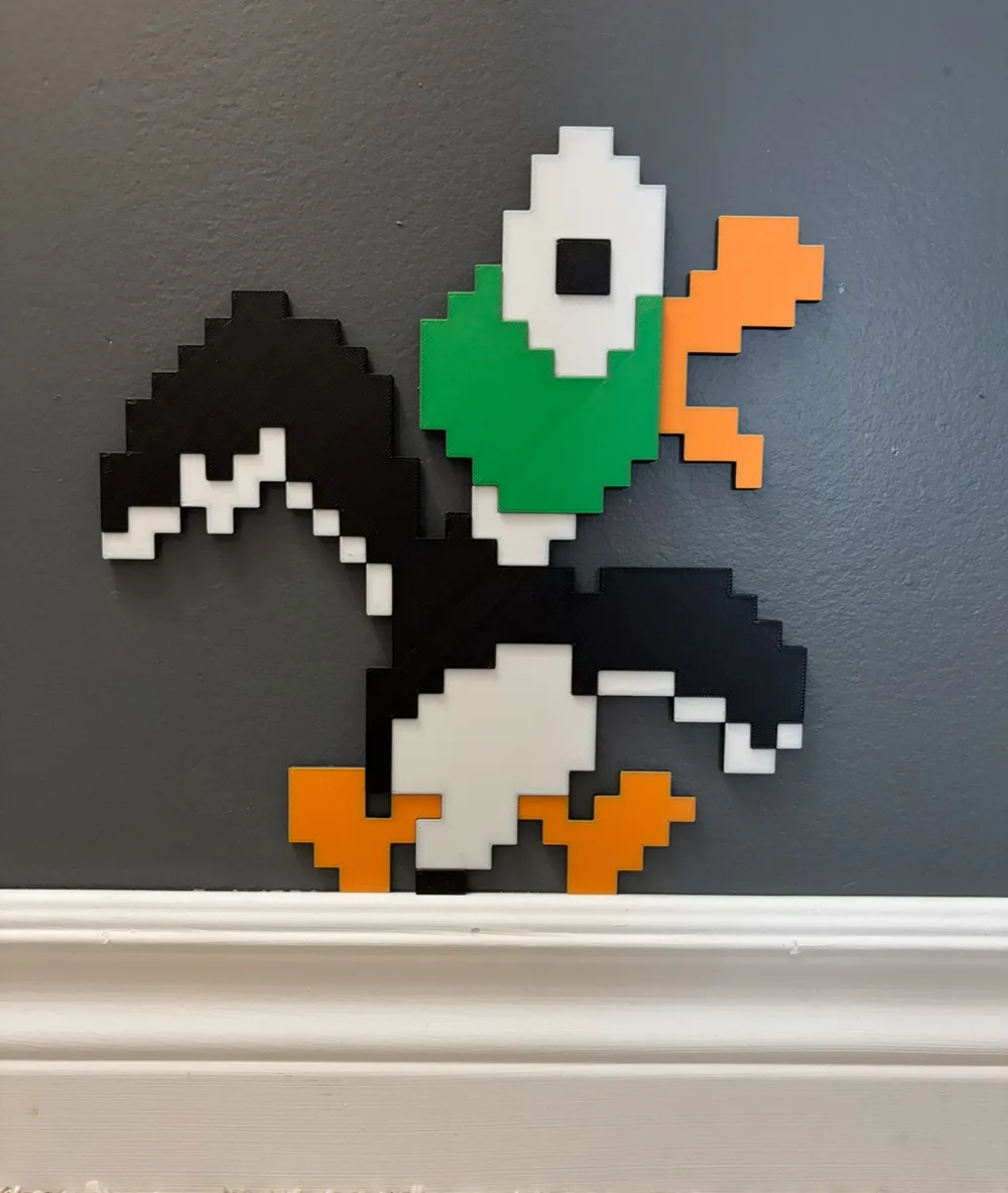 8bit Mario Duck Hunt Bird Shot Wall Art by birdhouse8669MakerWorld ...