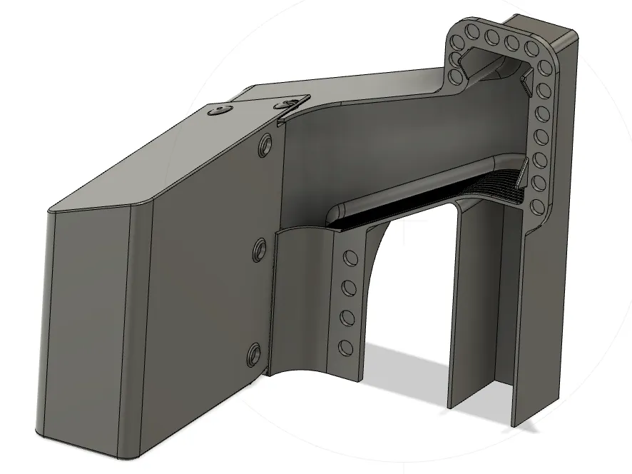 X1C P1S Enclosed Magnetic Detachable Poop Chute by ...
