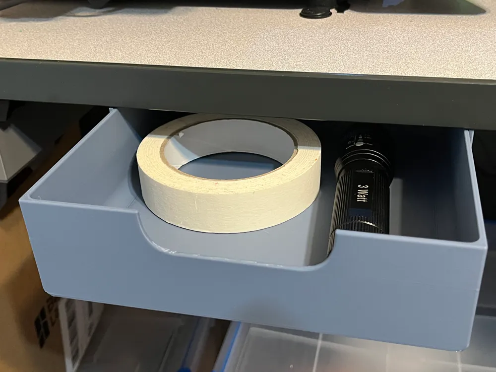 Large Under Table Drawer Mount and Drawer by infamous61 - MakerWorld