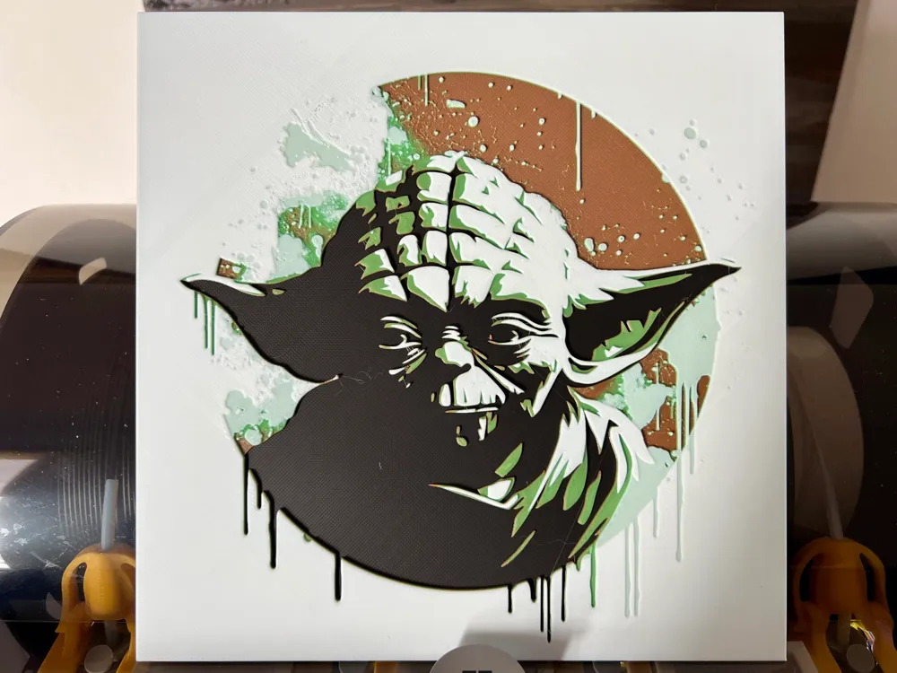Master Yoda - Star Wars - Pop Art - Hueforge by Protoprints - MakerWorld