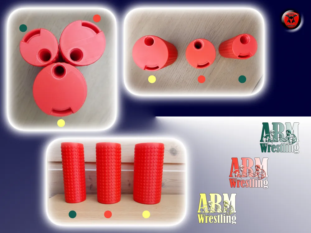 Extra-Wide Armwrestling Offset Grip Handle by CopyKnight - MakerWorld