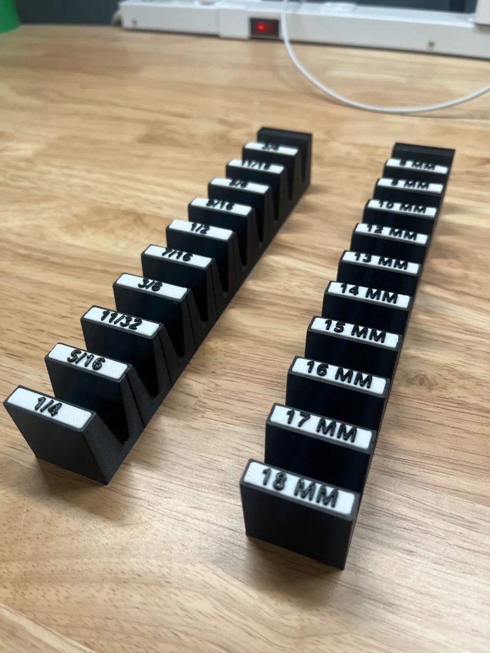 Modular Wrench Holder with Raised Letter Labels - Free 3D Print Model ...