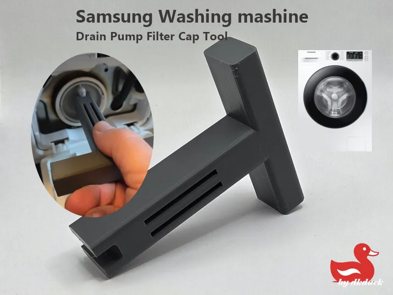 Samsung Drain Pump Filter Cap Tool - Free 3D Print Model - MakerWorld