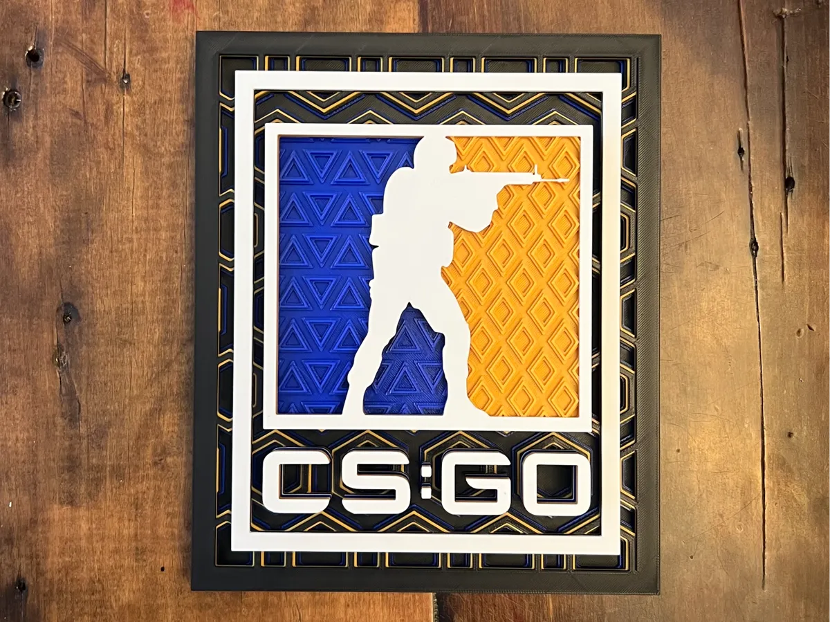CS:GO Dimensional Mosaic - Free 3D Print Model - MakerWorld