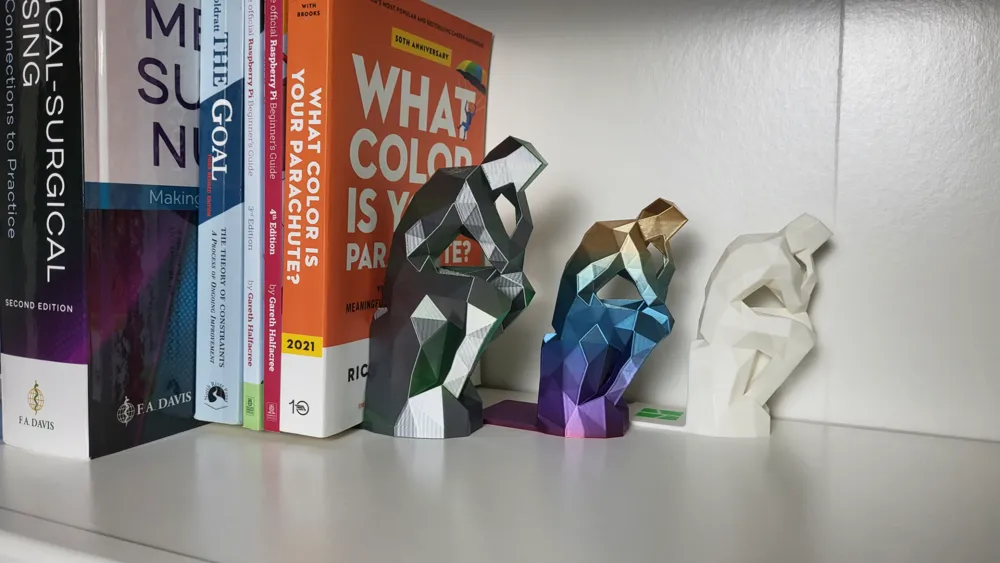 Thinker Bookend by SavageLau MakerWorld: Download Free 3D Models