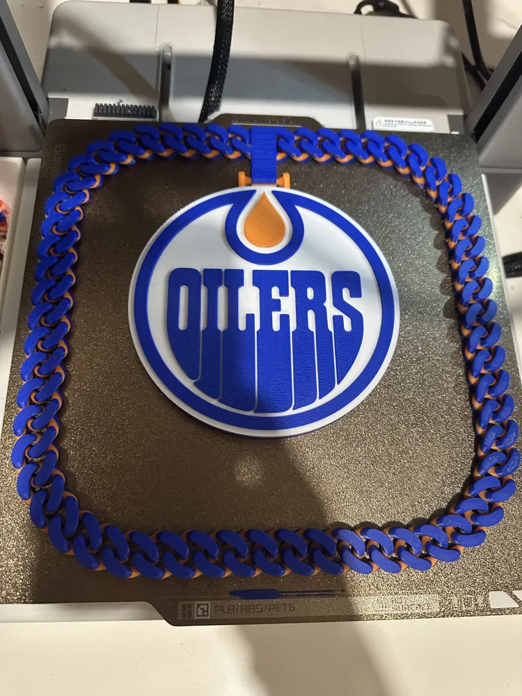 Edmonton Oilers Chain - Free 3D Print Model - MakerWorld
