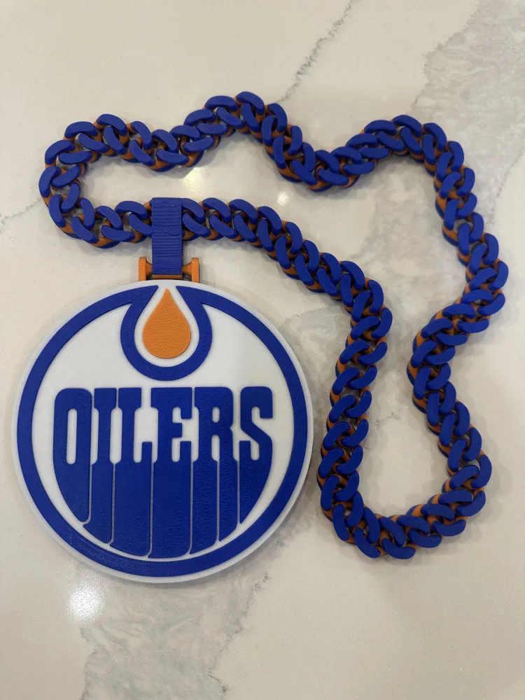 Edmonton Oilers Chain - Free 3D Print Model - MakerWorld
