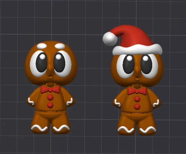 Flexi Christmas Gingerbread-Man - Free 3D Print Model - MakerWorld