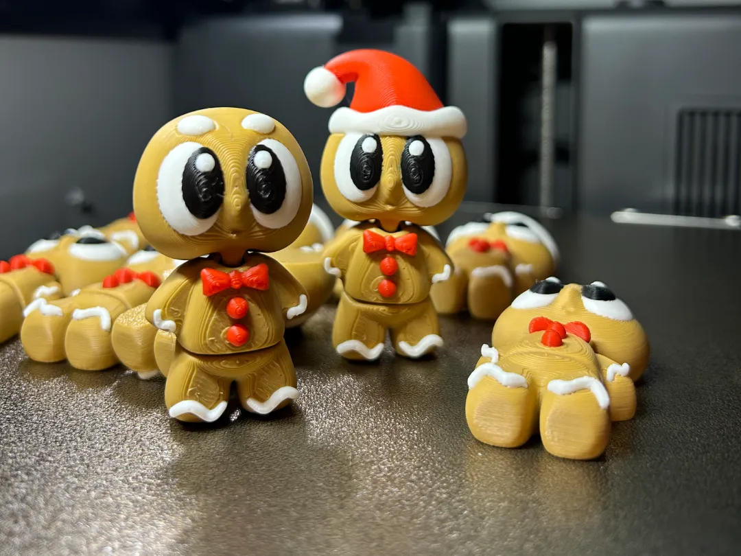 Flexi Christmas Gingerbread-Man - Free 3D Print Model - MakerWorld