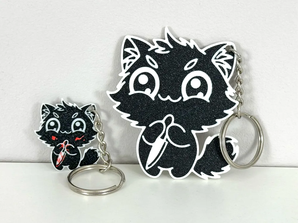 Mini Killer Kitties - Keychain Option by Maxx Design - MakerWorld