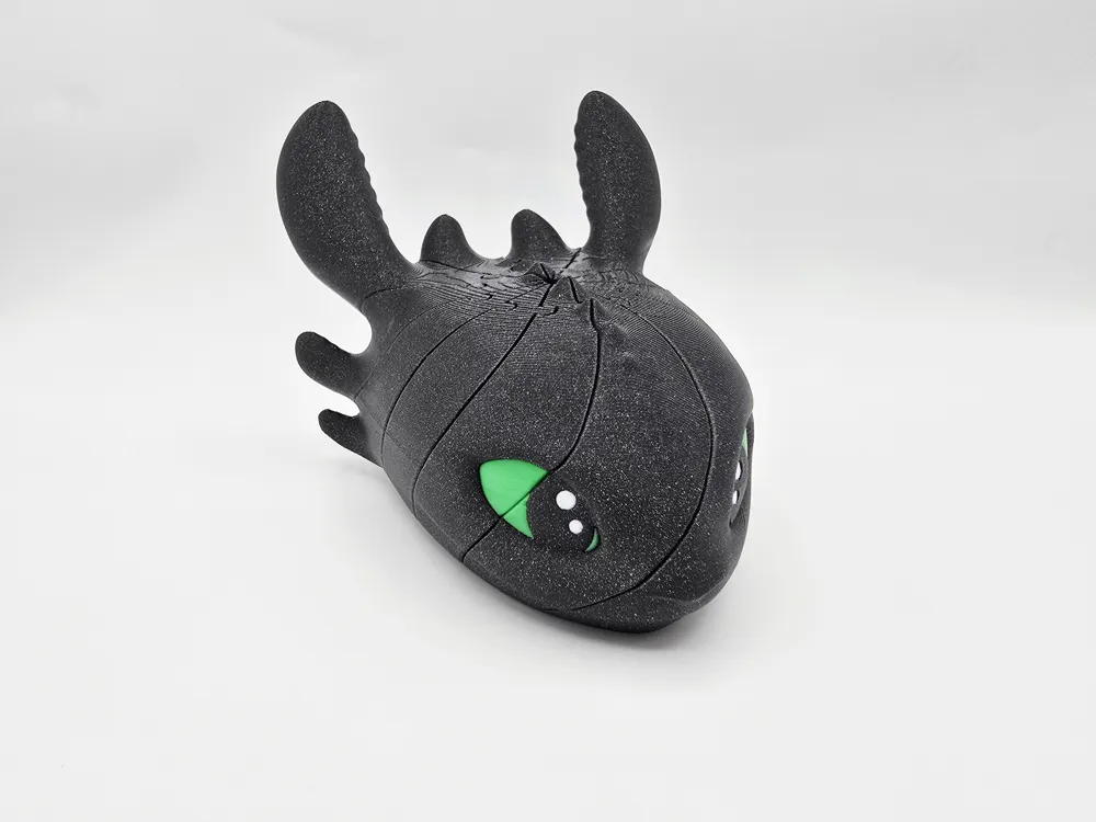 Toothless Dragon Head Twist Fidget - Free 3D Print Model - MakerWorld