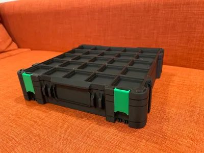 Gridfinity 5x5 storage box top with handle by Robandwend - MakerWorld