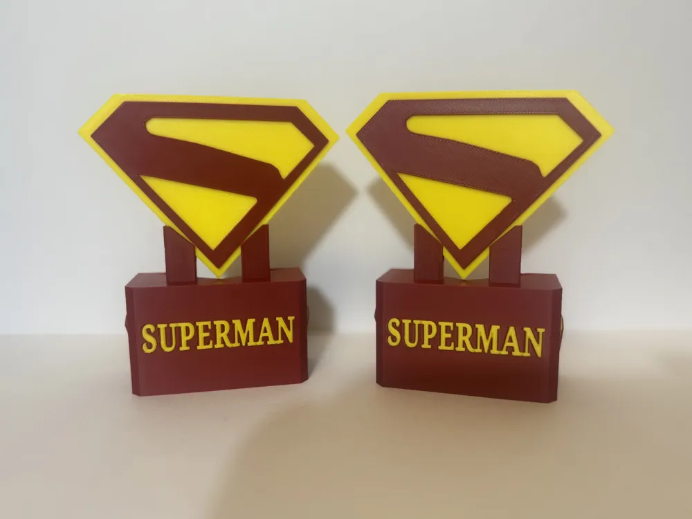 Superman Desk Display and Logo AMS by Shadtann MakerWorld: Download ...