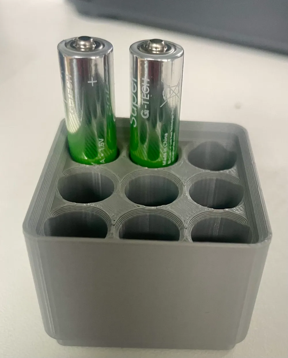 Gridfinity with pin AAA battery storage Remixed by Demig74 - MakerWorld