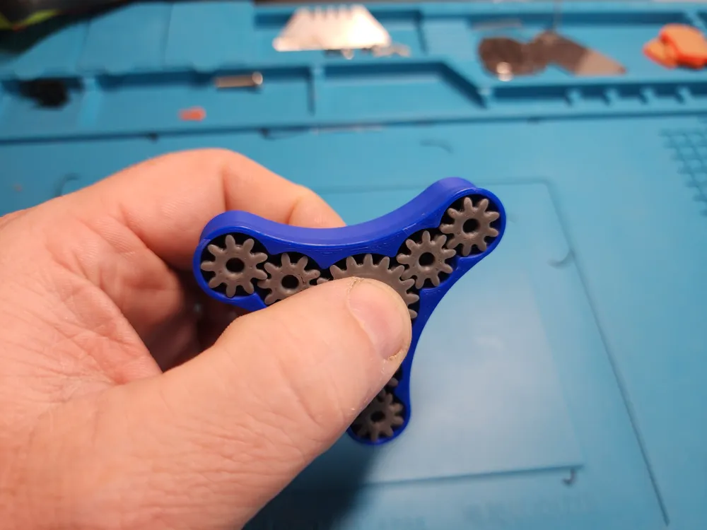 Triangle Gear Fidget Spinner by I Am Not A Robot MakerWorld: Download ...