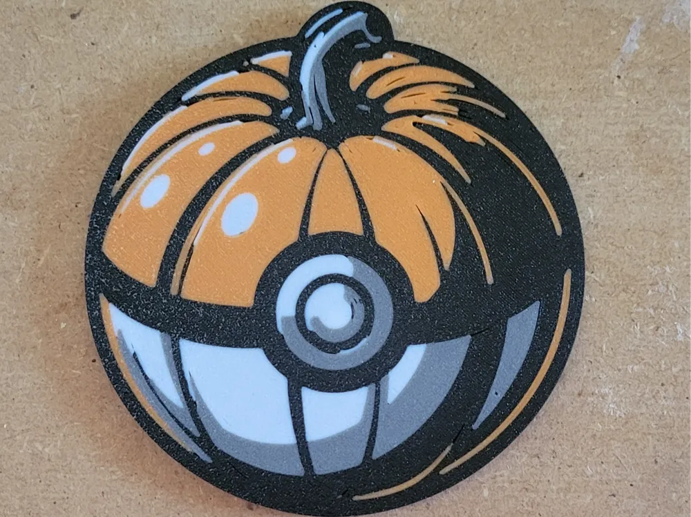 Poké Ball Pumpkin Magnet by GamerCouple - MakerWorld