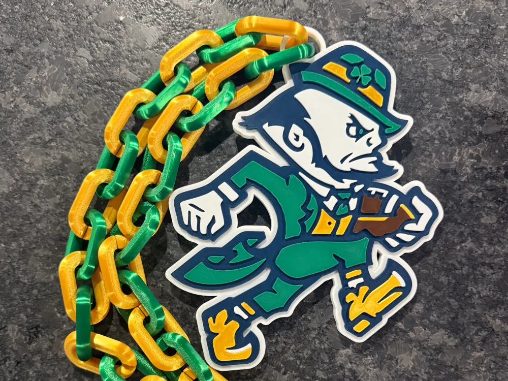 Notre Dame Football Turnover Chain - Free 3D Print Model - MakerWorld