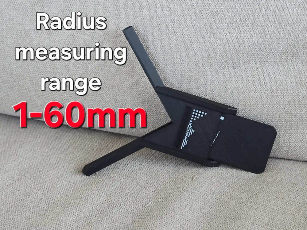 Radius measuring tool/gauge (1-60mm) by Okirom MakerWorld: Download ...