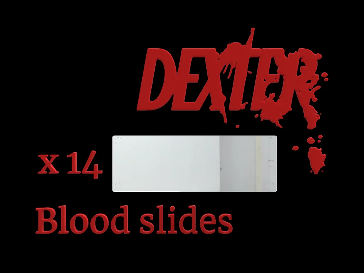 x14 Blood slides (DEXTER) - Free 3D Print Model - MakerWorld