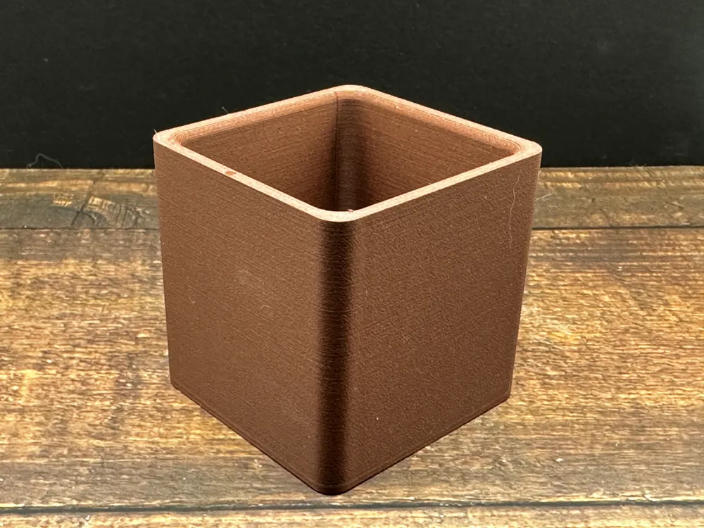 Modern Wood PLA Square Pots by Studio Luxe - MakerWorld