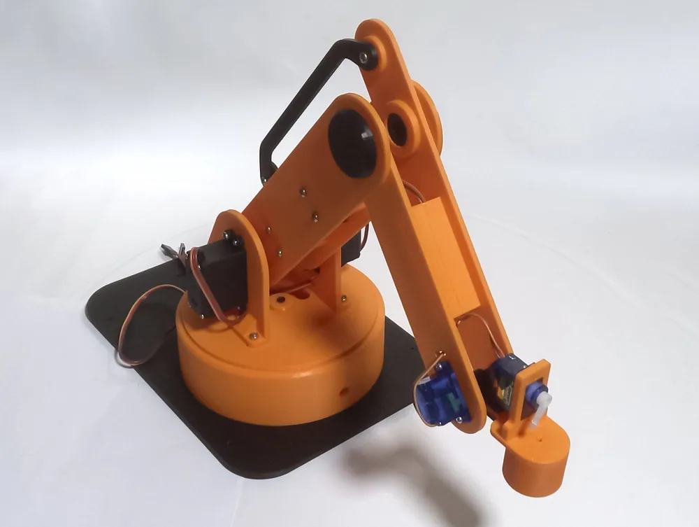 BIG ROBOTIC ARMDS3Dmax WITH MAGNETIC GRIPPER - Free 3D Print Model ...