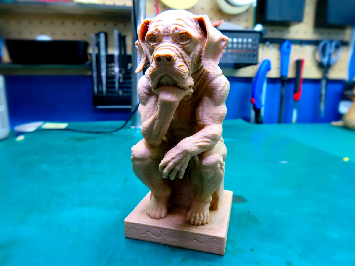The thinker dog - Free 3D Print Model - MakerWorld