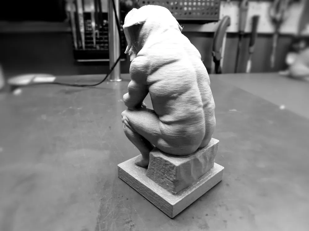 The thinker dog - Free 3D Print Model - MakerWorld