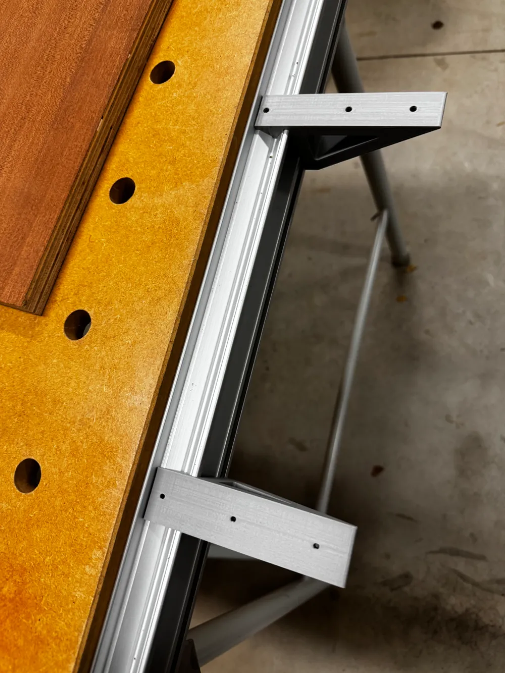 Brackets for Festool MFT table to add small shelf by 96 ...