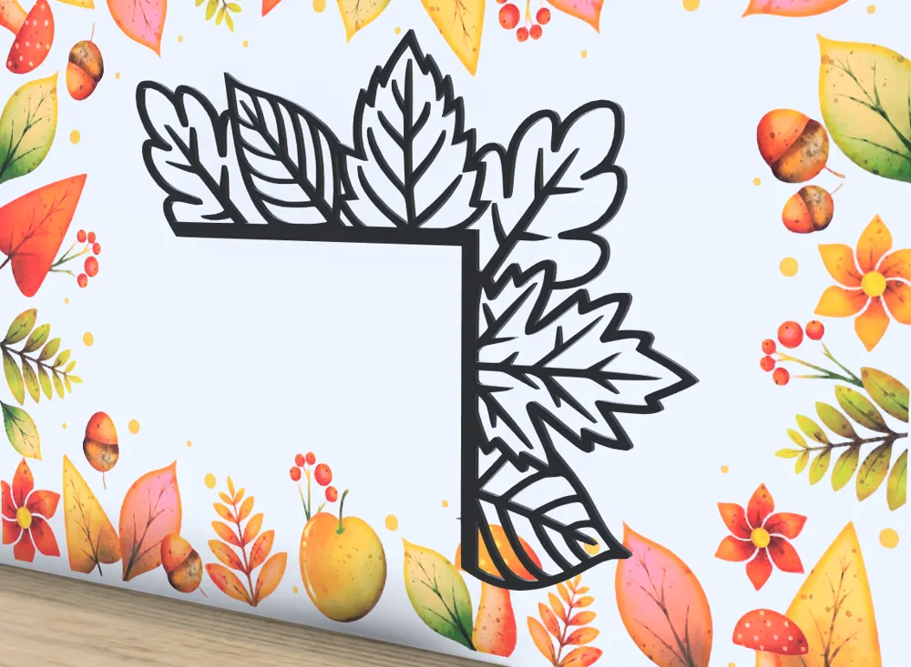Fall Leaves Door Corner - Thanksgiving Decor by JF-699 - MakerWorld