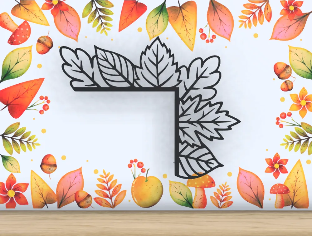 Fall Leaves Door Corner - Thanksgiving Decor by JF-699 - MakerWorld