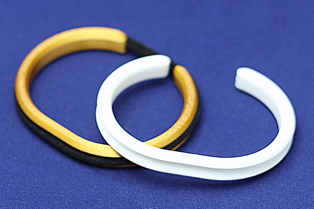 Hairband Bangle with Gap - Slim D Shaped by ErgoX8 - MakerWorld